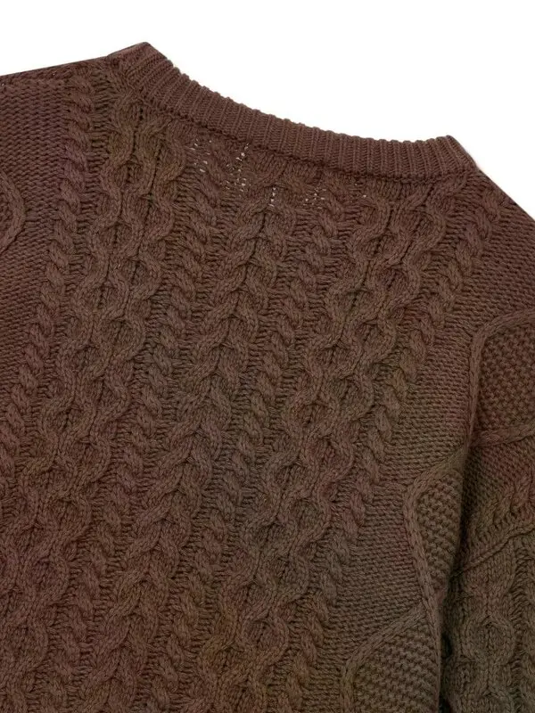 STUDIO TOMBOY Cable-knit Sweater - Brown