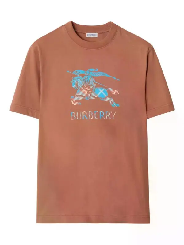 Burberry Ekd Cotton T-shirt - Brown