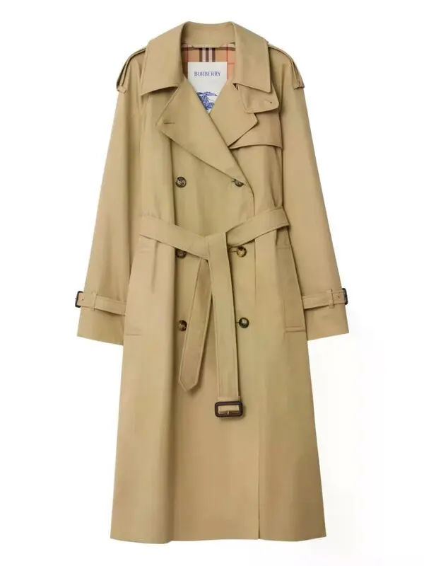 Burberry Belted Double-breasted Trench Coat - Neutrals
