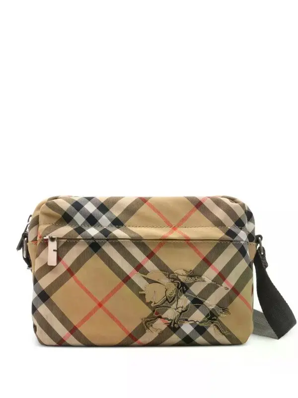 Burberry Equestrian Knight-appliqué Messenger Bag - Neutrals