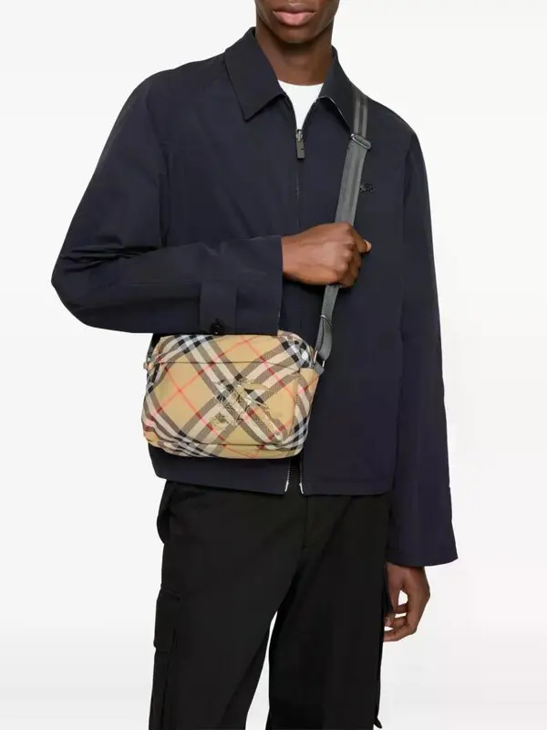 Burberry Equestrian Knight-appliqué Messenger Bag - Neutrals