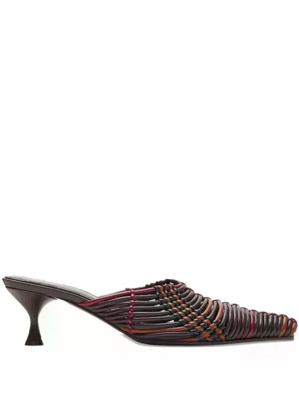 Burberry 55mm Woven Heel Mules
