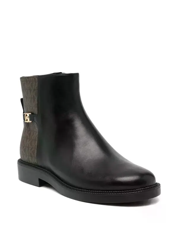 Michael Kors Buckle Logo Ankle Boots