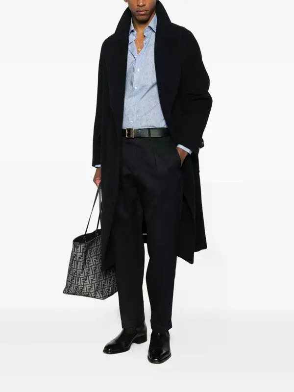 VALSTAR Belted Notched Lapel Coat