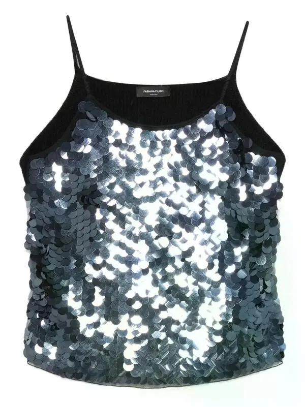 Fabiana Filippi Sequin-embellished Top