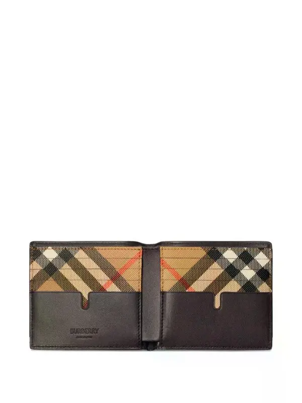 Burberry Leather Bifold Wallet - Brown