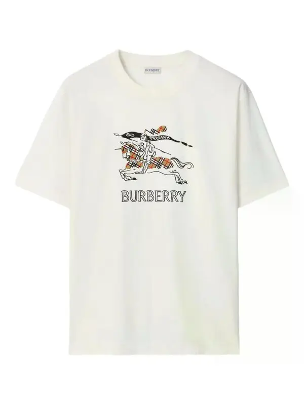 Burberry Equestrian-sketch Cotton T-shirt