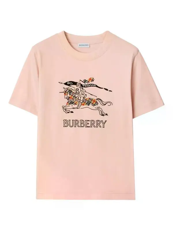 Burberry Graphic Print Cotton T-shirt - Pink