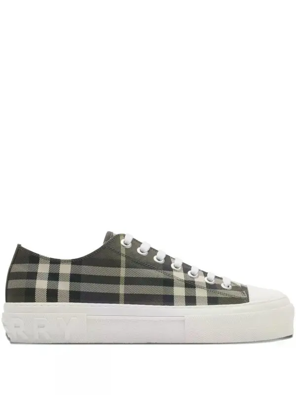 Burberry Checked Low-top Sneakers - Brown