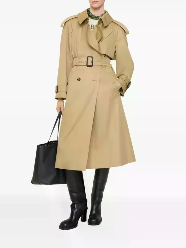 Burberry Fitzrovia Double-breasted Trench Coat - Neutrals