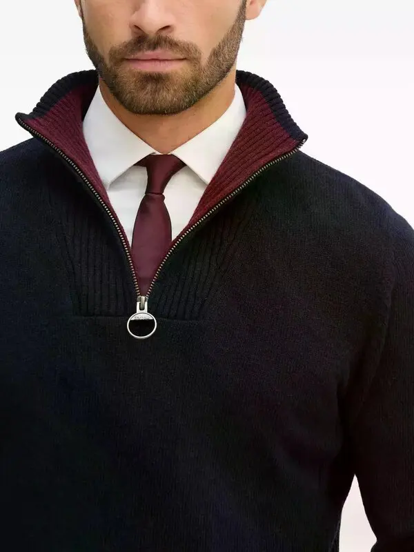 Barbour Zip Collar Sweater