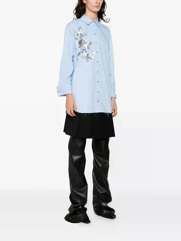 MARQUES' ALMEIDA Sequin-embroidered Shirt