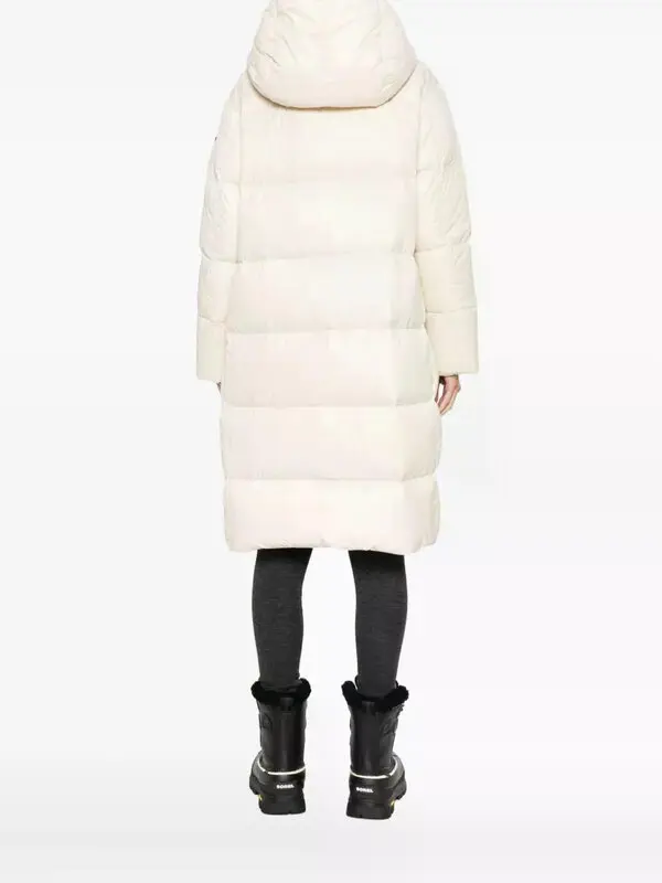 Peuterey Hooded Zip Coat - White