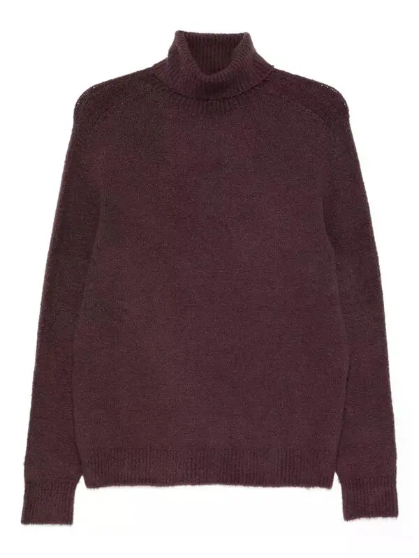 ORIGINAL VINTAGE Turtleneck Sweater - Brown
