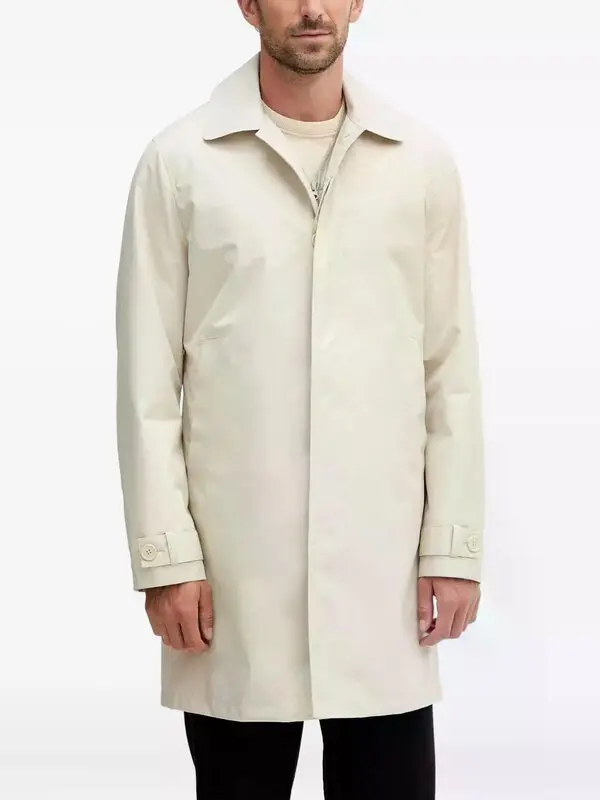 BENETTON Buttoned Coat - Neutrals