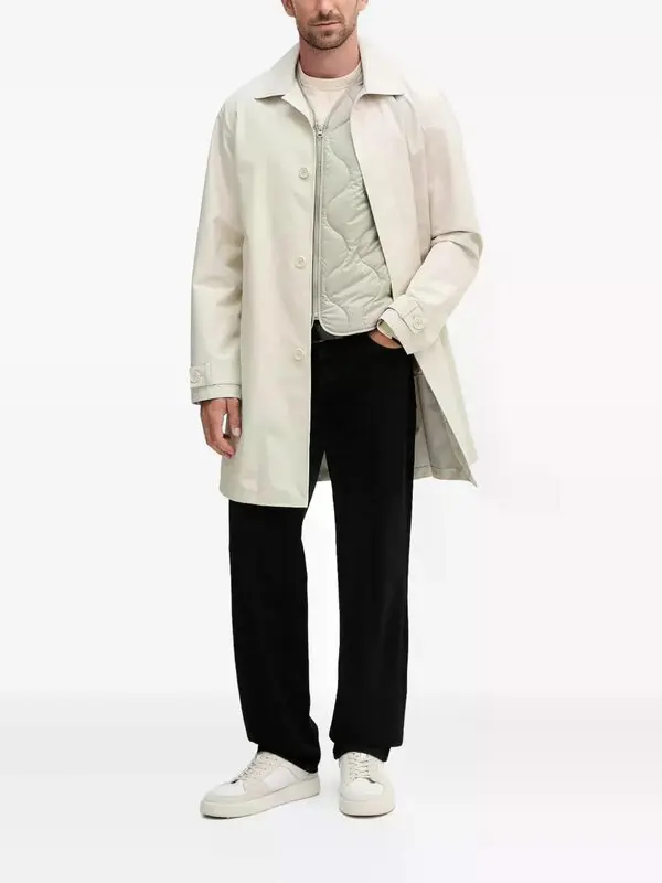 BENETTON Buttoned Coat - Neutrals