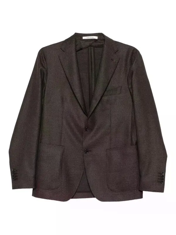 Tagliatore Buttoned Patch Pocket Jacket - Brown
