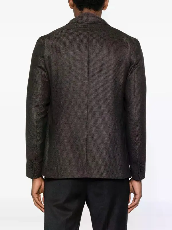 Tagliatore Buttoned Patch Pocket Jacket - Brown