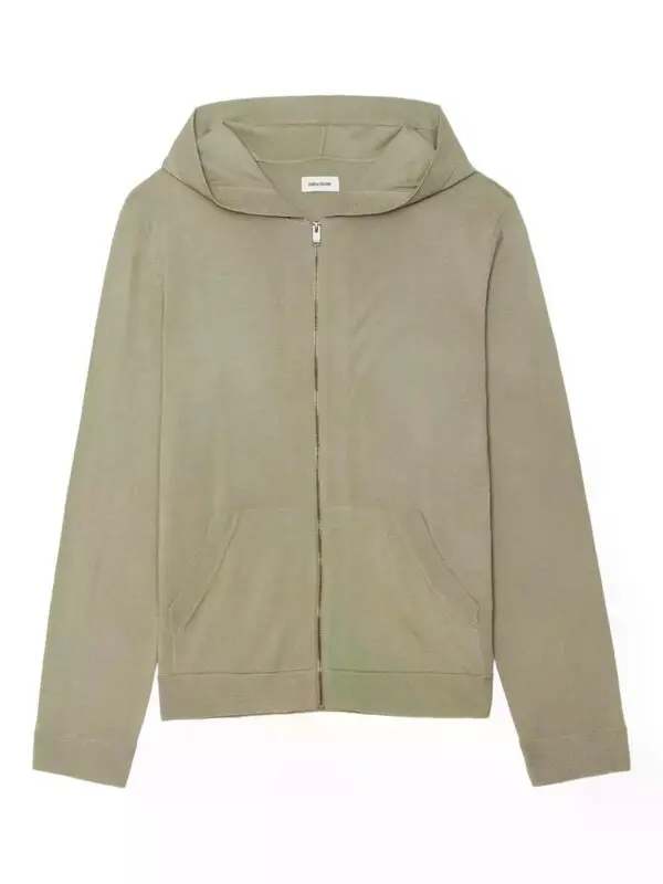 Zadig&Voltaire Clash We Revoltaire Zip Hoodie - Green