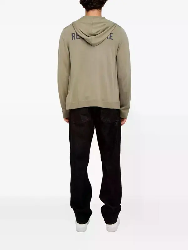 Zadig&Voltaire Clash We Revoltaire Zip Hoodie - Green