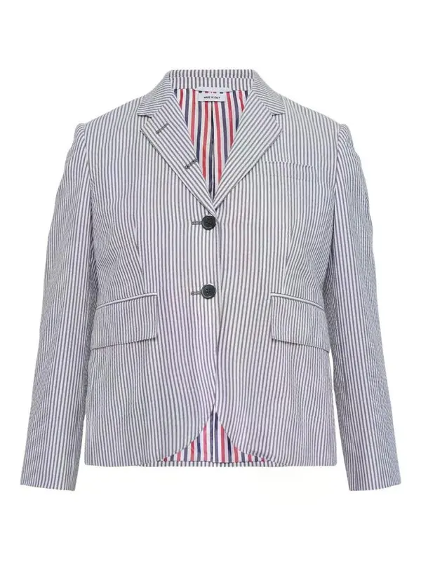 Thom Browne High Armhole Sport Striped-pattern Jacket