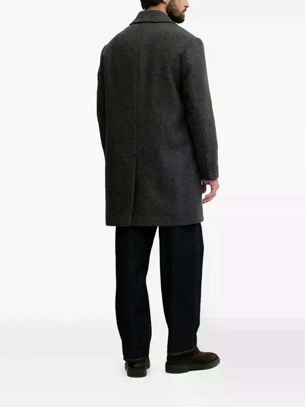 BENETTON Button Herringbone Coat