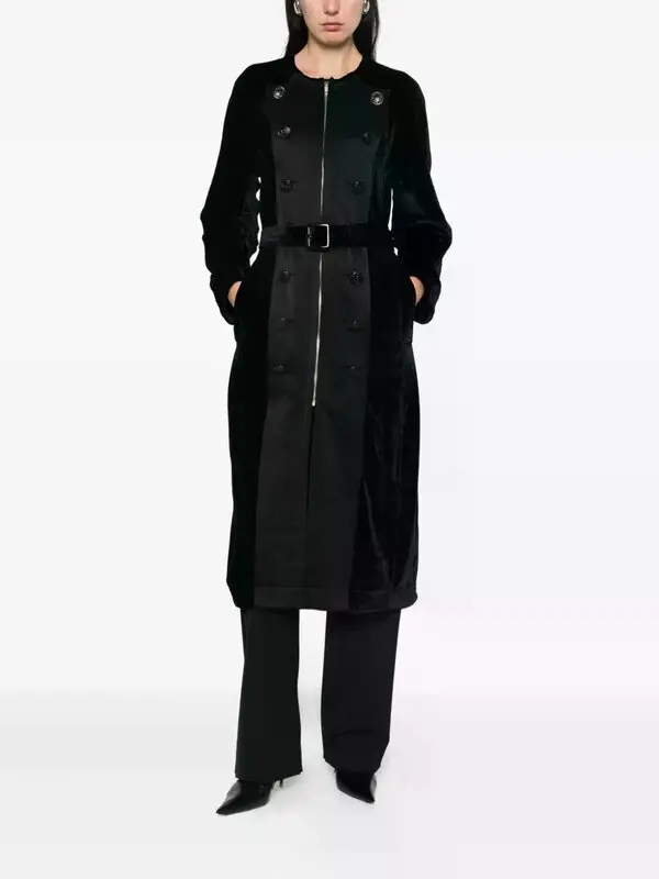 R13 Officer Button Belted Coat