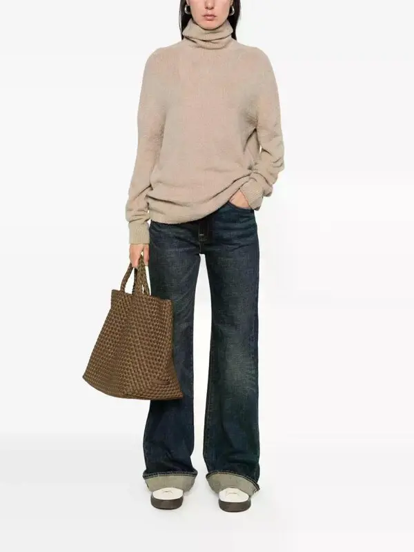 ORIGINAL VINTAGE Turtleneck Sweater - Neutrals