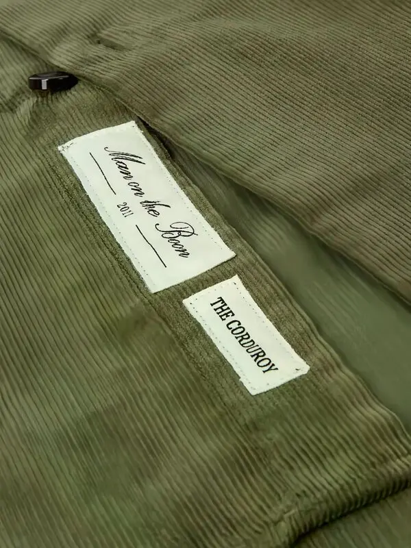 MAN ON THE BOON. Corduroy Shirt - Green