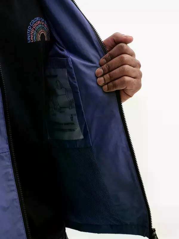 BENETTON Hooded Jacket - Blue