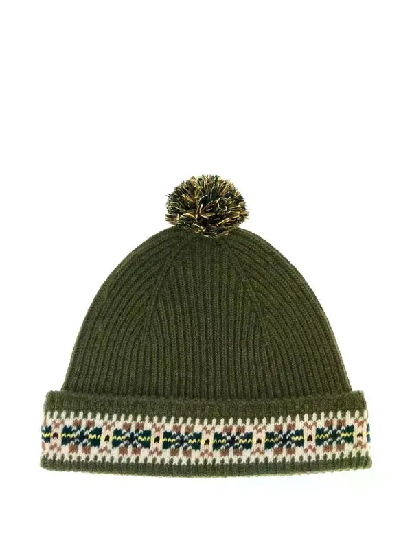 BODE Pompom Beanie Hat - Green