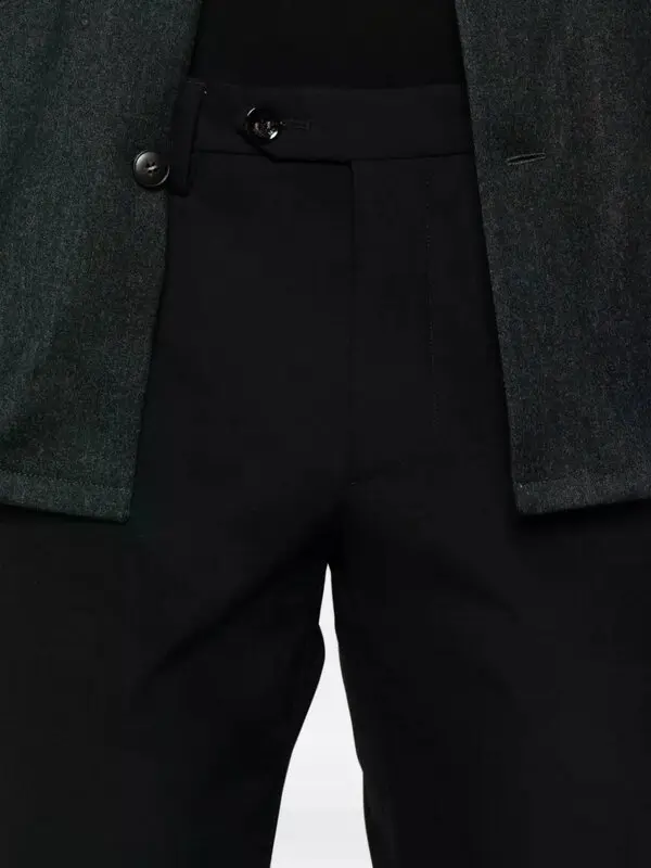 MICHAEL COAL Tailored Trousers - Black