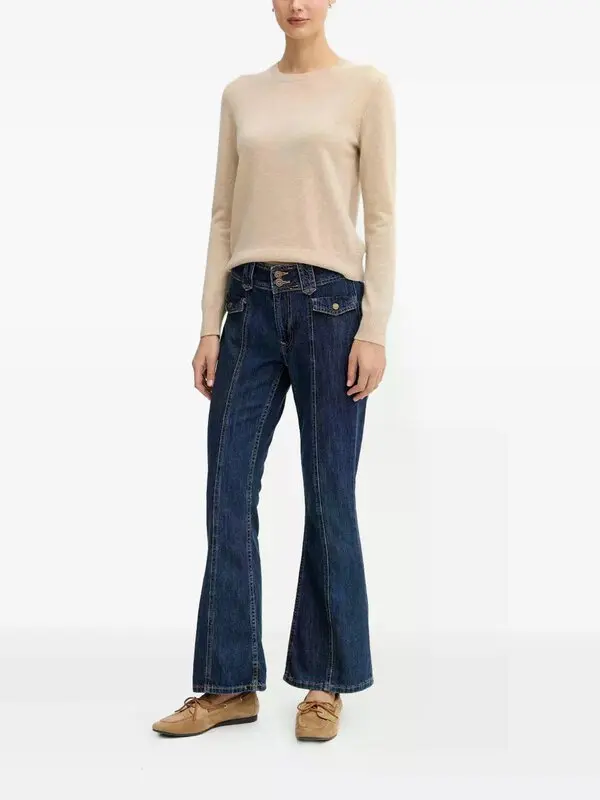 BENETTON Cashmere Jumper With Ribbed Detailing