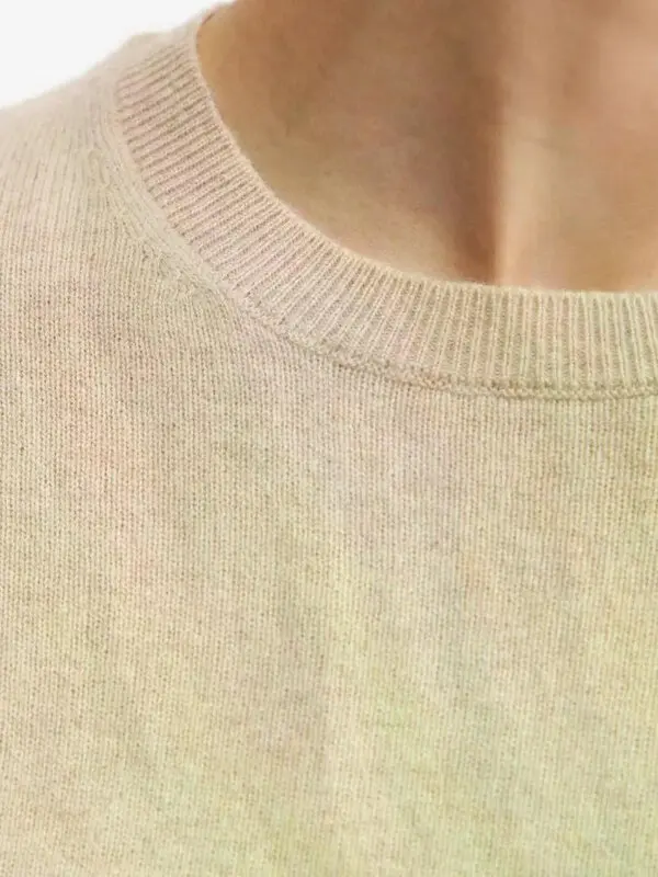 BENETTON Cashmere Jumper With Ribbed Detailing