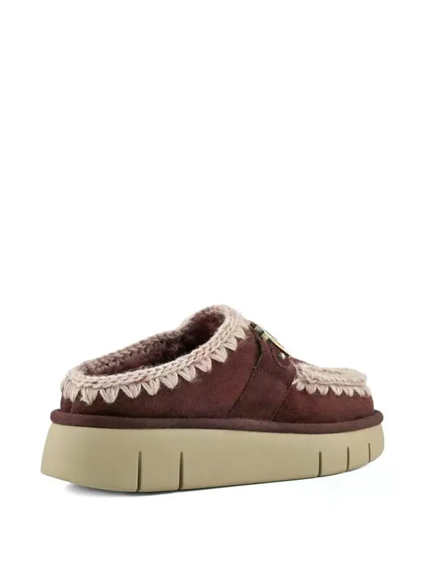 Mou Bounce Logo Mules - Red