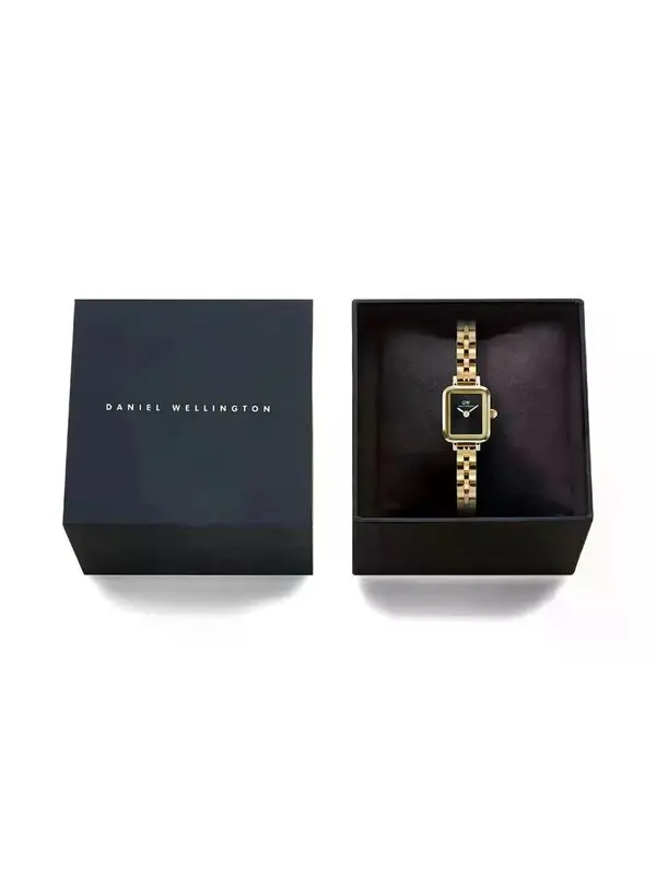 DANIEL WELLINGTON Mini Quadro 15mm Watch - Black
