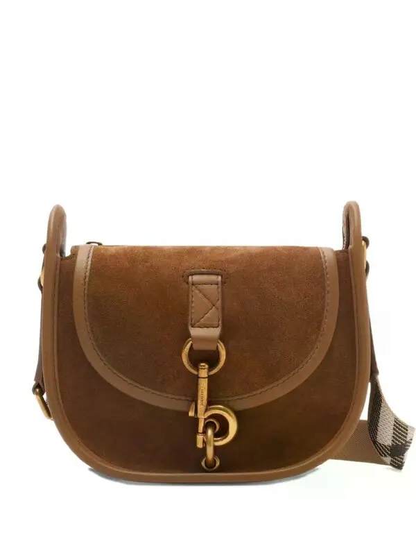 Burberry Check-strap Messenger Bag - Brown