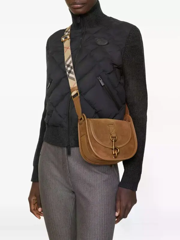 Burberry Check-strap Messenger Bag - Brown
