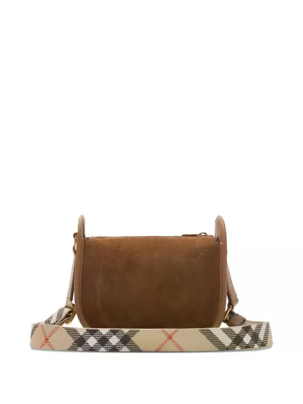 Burberry Check-strap Messenger Bag - Brown