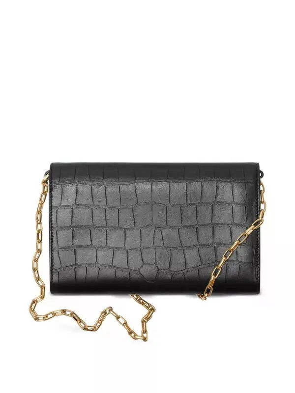 Burberry Cotswolds Crocodile-effect Chain-strap Clutch Bag