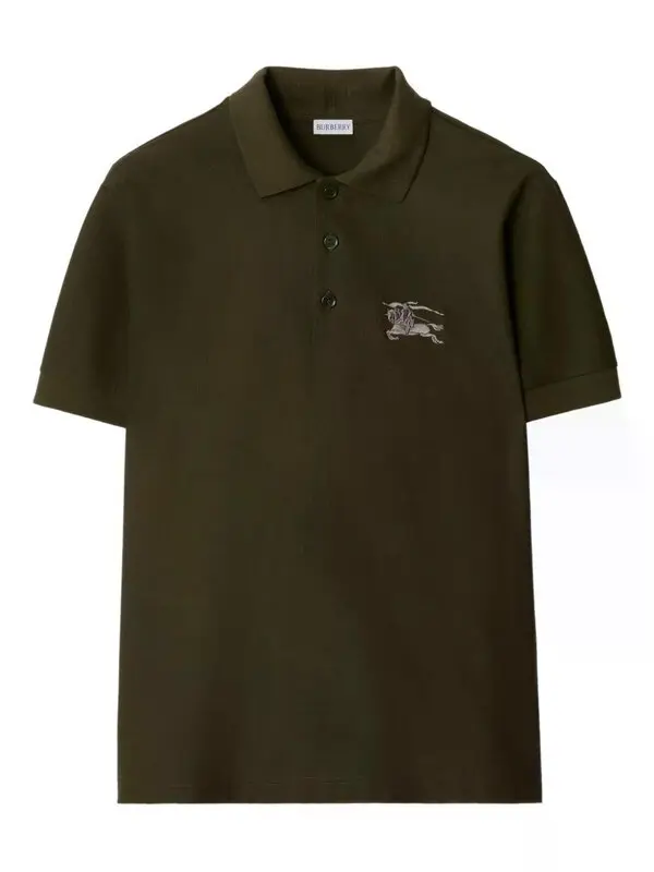 Burberry Equestrian Knight Cotton Polo Shirt