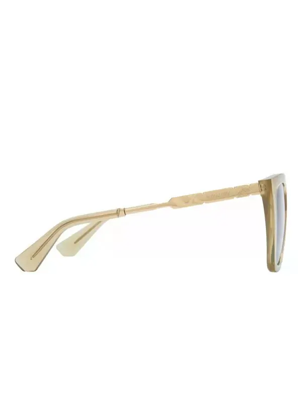 Burberry Logo-engraved Oversized Square Frame Sunglasses