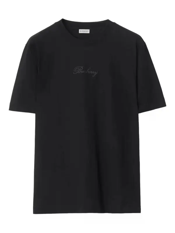 Burberry Cursive Logo Cotton T-shirt