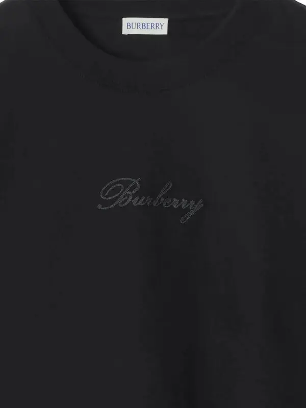 Burberry Cursive Logo Cotton T-shirt