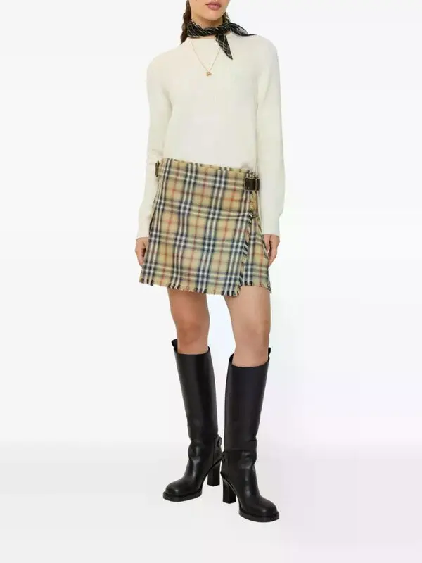 Burberry Check Mini Skirt