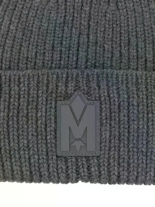 Mackage Logo-patch Beanie - Grey