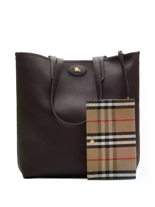 Burberry Logo-plaque Tote Bag - Brown