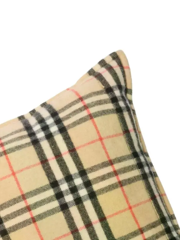 Burberry Check-pattern Cashmere Single Pillow