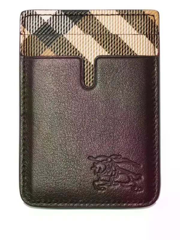 Burberry Pop Check Magnetic Card Case