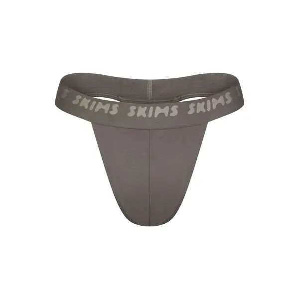 SKIMS Stretch Thong - Gunmetal